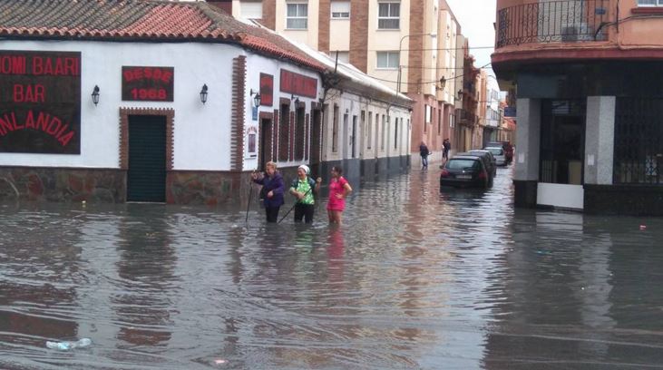 Inondations Cadix, Malaga et sud Portugal